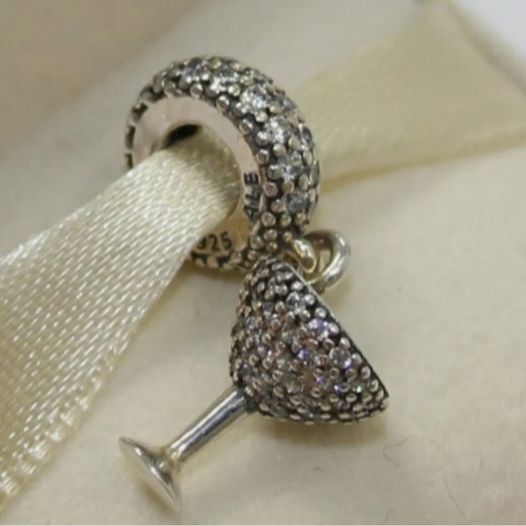 Pandora | Jewelry | Pandora Night Out Sparkling Cocktail Dangle Charm ...